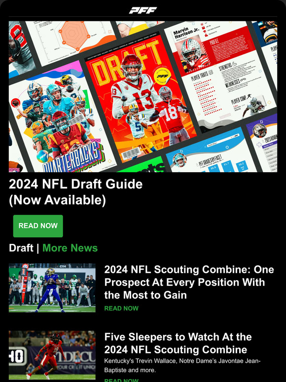 Pro Football Focus: 2024 NFL Draft Guide, Scouting Combine Watchlist ...