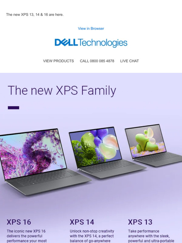 Dell: Sleek.Iconic.POwerful.XPS family. | Milled