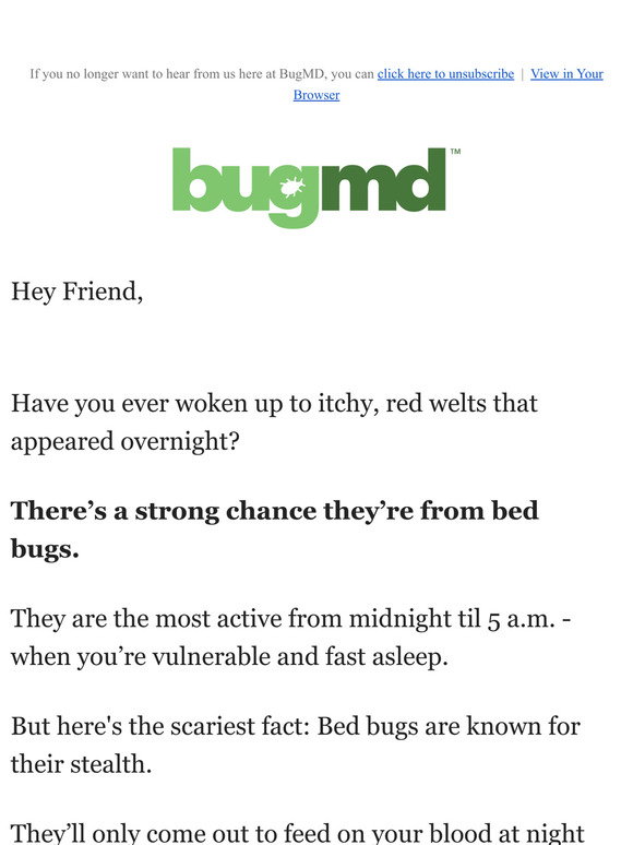 Bug MD: itchy, red welts | Milled
