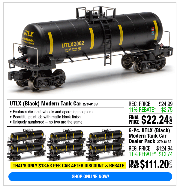 Menards: New! UTLX Tank Cars! | Milled
