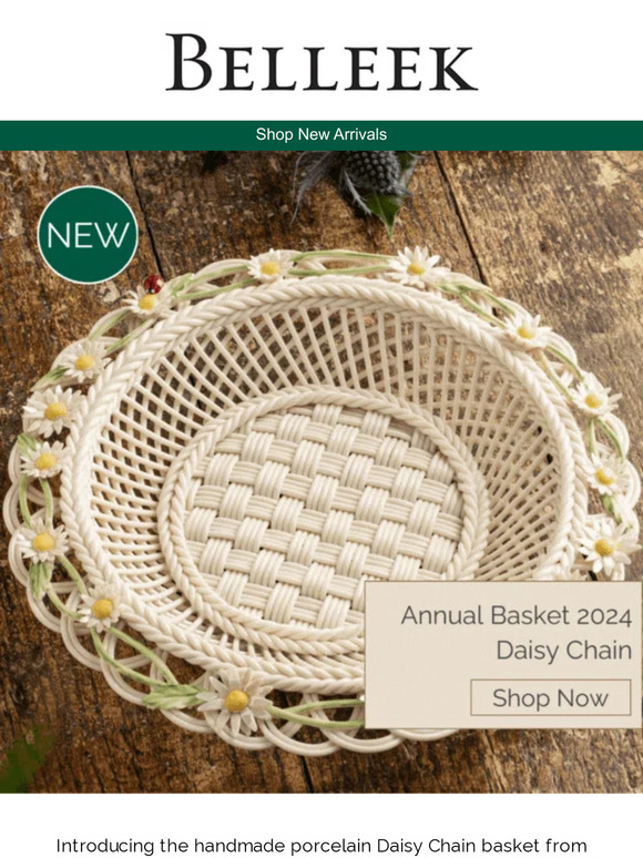 Belleek Pottery: Introducing the Daisy Chain Basket | Milled