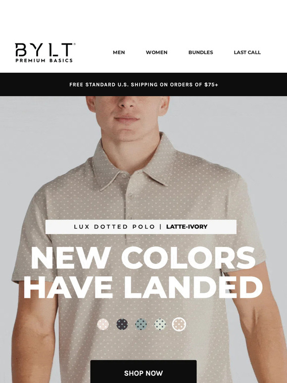 BYLT Basics: Get Spotted in our NEW Dotted Polo Colors 🔥 | Milled