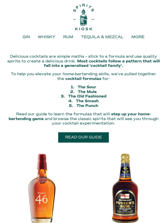 Spirits Kiosk: Five cocktail formulas to make better drinks at home 🍹🍸 ...