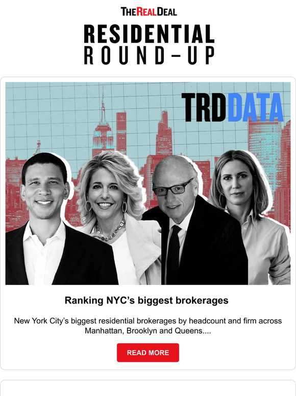 The Real Deal: Ranking NYC’s biggest brokerages; JDS launches sales for ...
