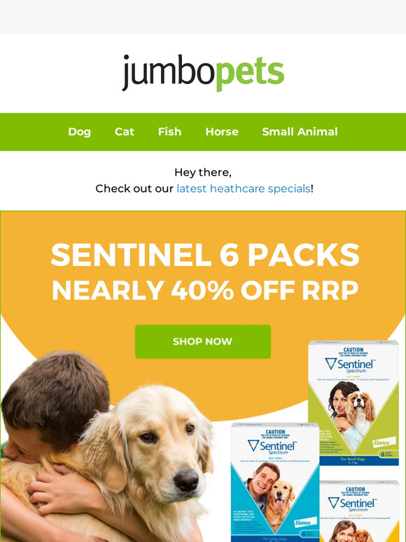 Jumbo Pets: Nexgard Spectra, Sentinel, Simparica and Revolution ...