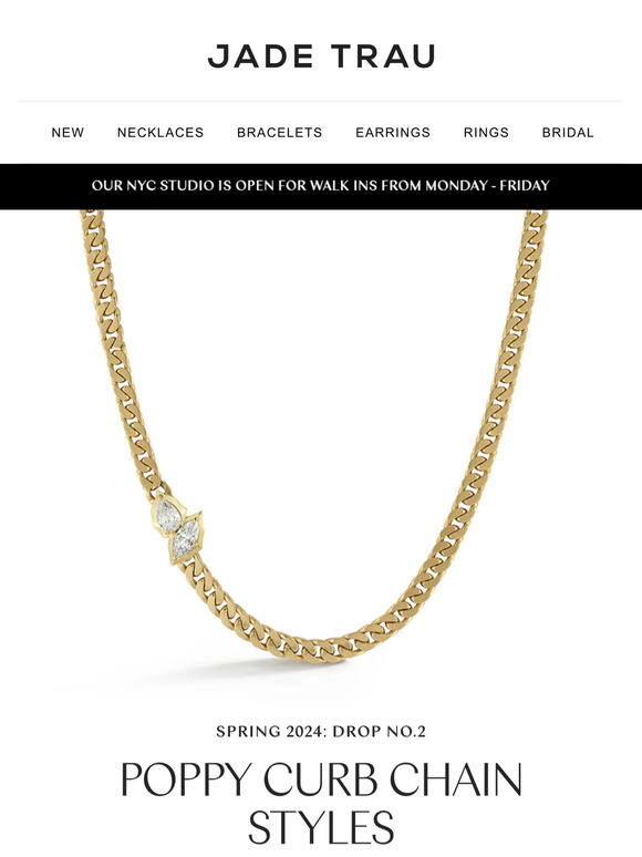 Jade Trau: Poppy Curb Chain Styles | Milled
