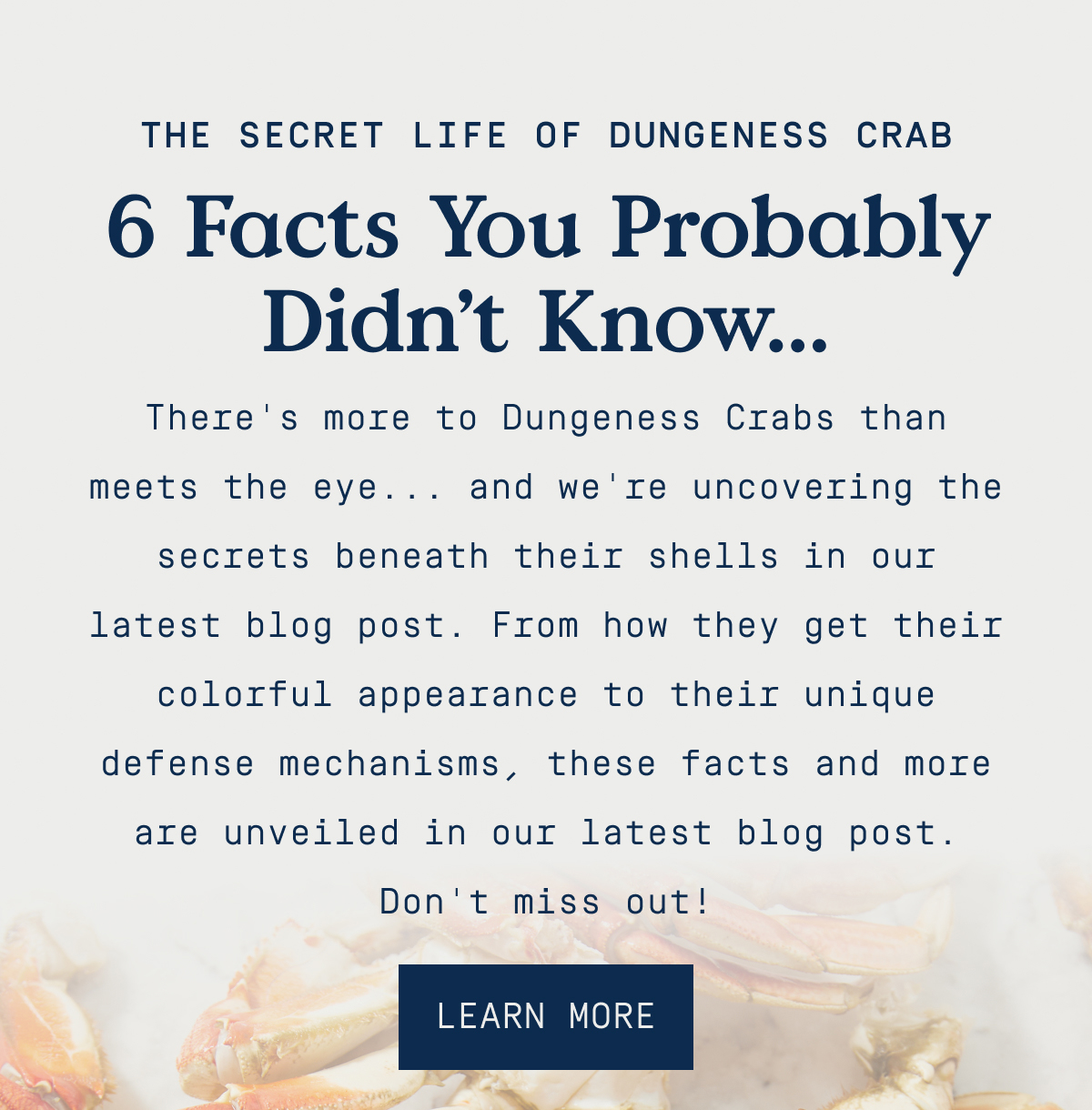 Alaskan King Crab Co.: 10 Dungeness Crab Facts You Won't Believe ...
