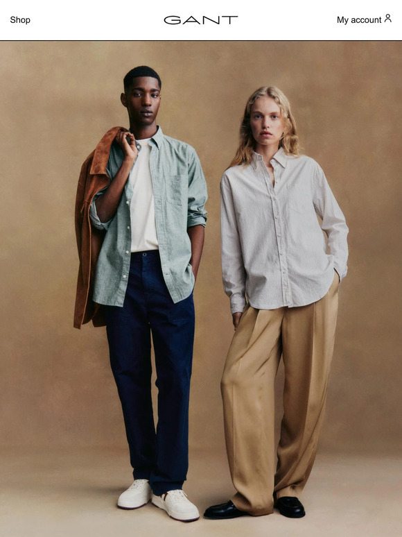 GANT: Preppy pairings: Chinos & Shirts | Milled