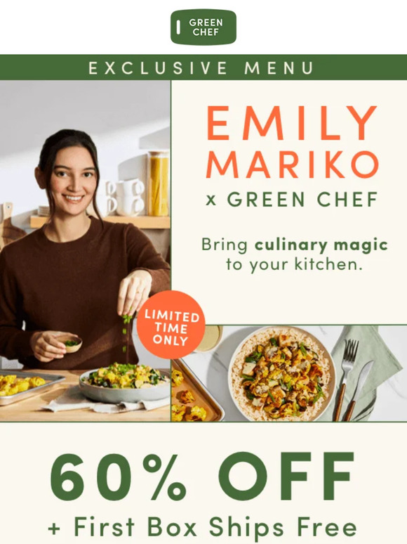 Green Chef: See who crafted our NEW exclusive menu… | Milled