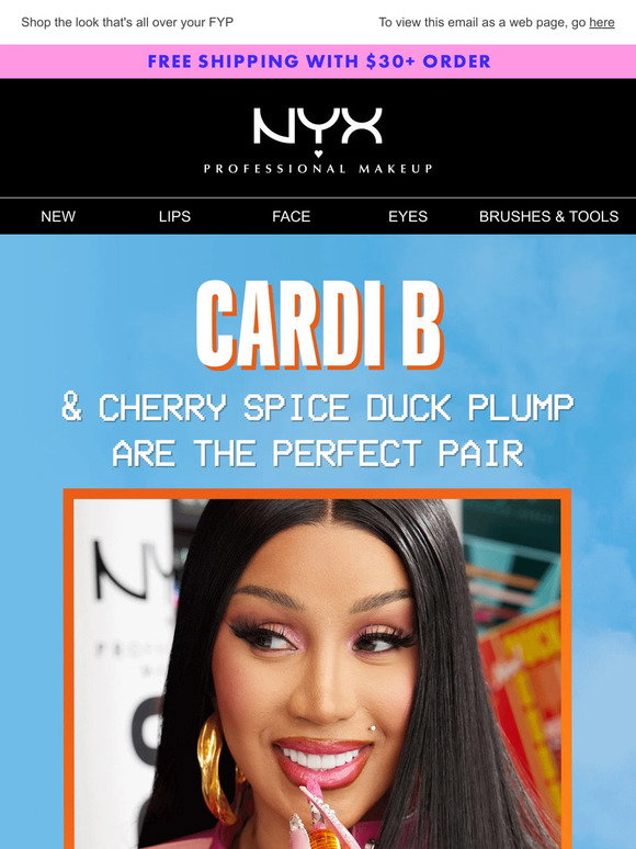 NYX Cosmetics: Get Cardi B's iconic lip look 🍒 ️ | Milled