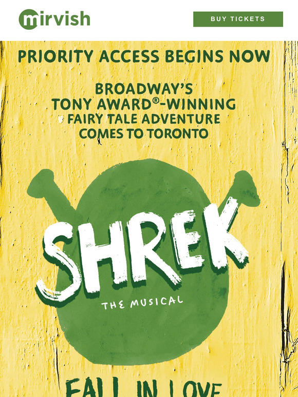 Harry Potter Toronto - UK: Get Priority Access to Shrek The Musical ...