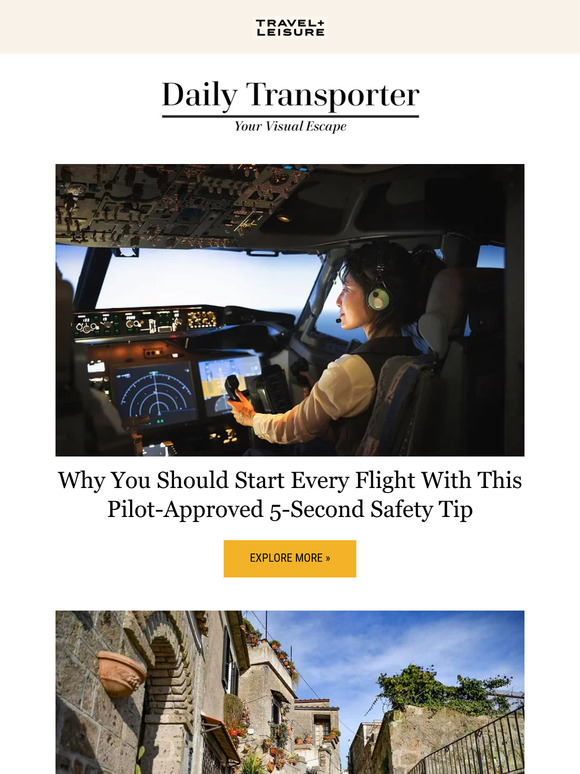 Travel + Leisure: Why You Should Start Every Flight With This Pilot ...