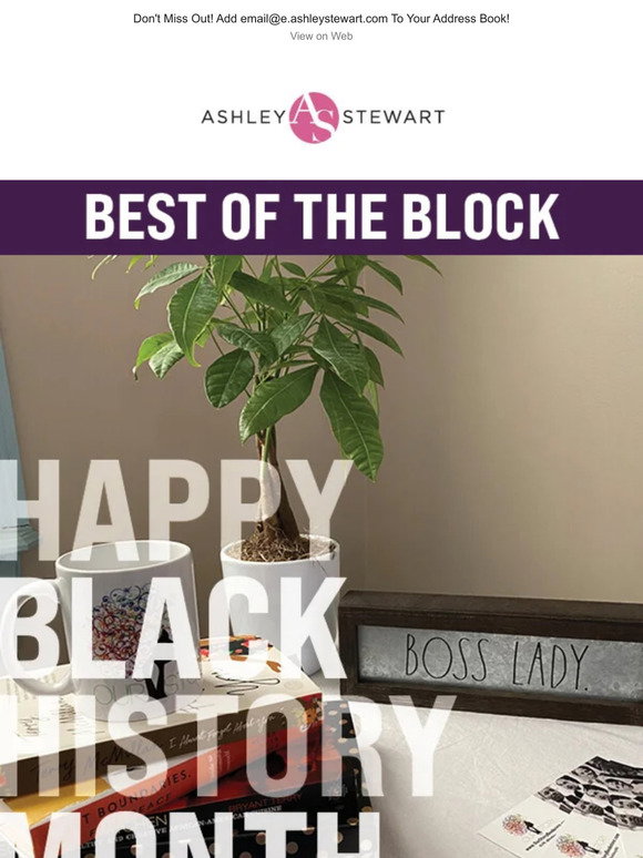 Ashley Stewart: Celebrate Black History Month: Meet the Best of the ...