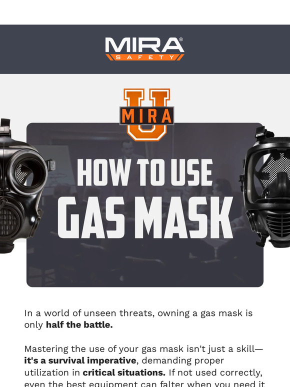 MIRA Safety: How to Use a Gas Mask 💨 👀 | Milled