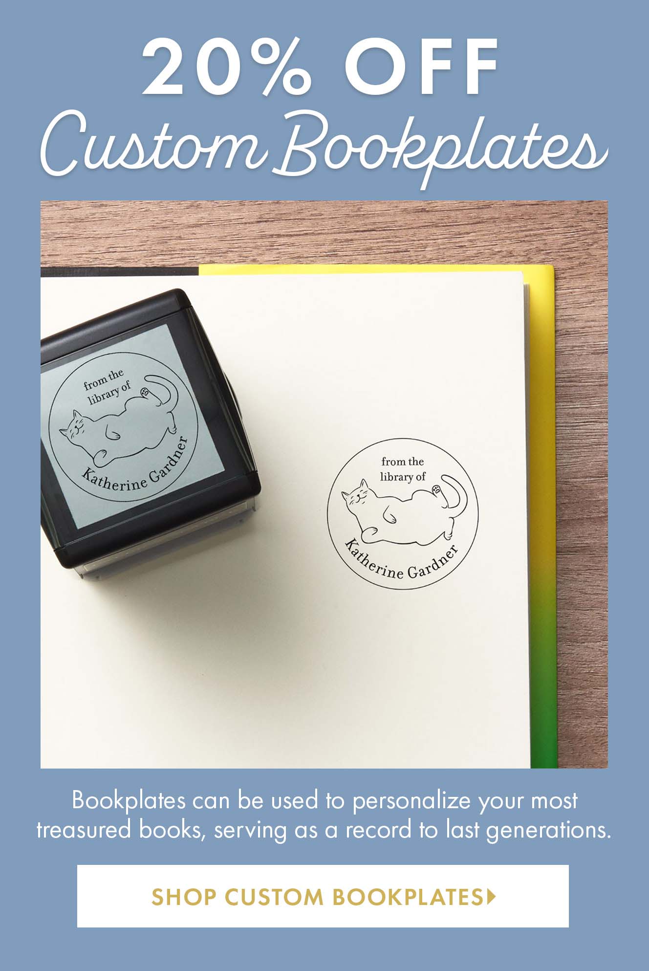 Paper Source: Make It Yours With 20% Off Custom Stamps, Bookplates, and ...