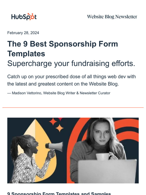 HubSpot: The 9 Best Sponsorship Form Templates | Milled