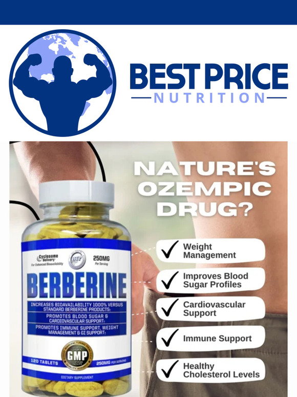 Best Price Nutrition: Berberine, "Nature's Ozempic" for Weight Loss ...