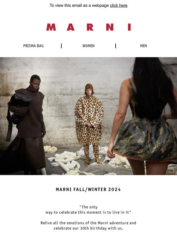 Marni: "The only way to celebrate this moment is to live in it" | Marni ...