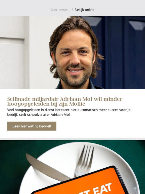 Quote: Selfmade miljardair Adriaan Mol wil minder hoogopgeleiden bij ...