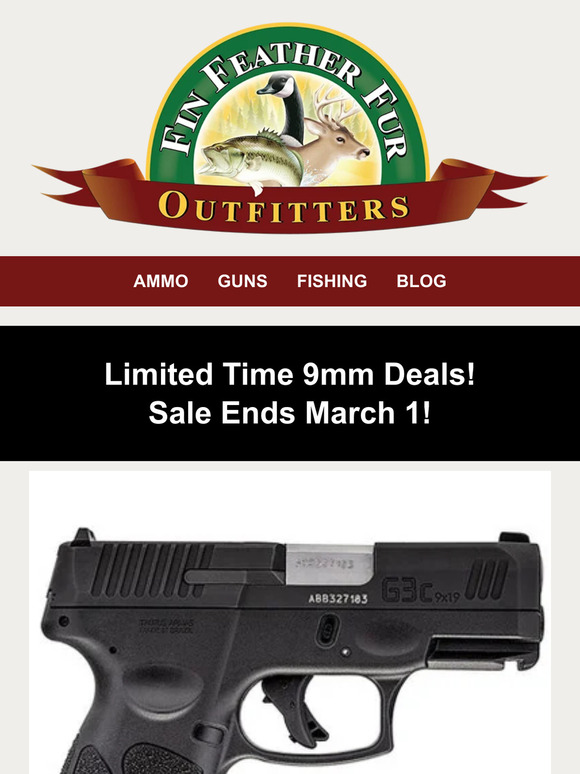 Fin Feather Fur Outfitters: Limited Time 9mm Deals! | Milled