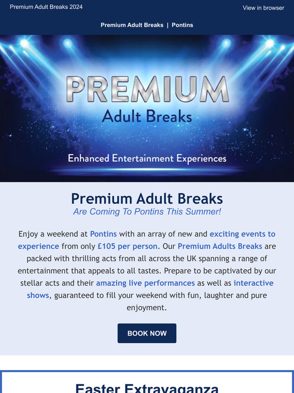 Pontins: 🎉 Exciting new events await you at Pontins — Book Now and ...