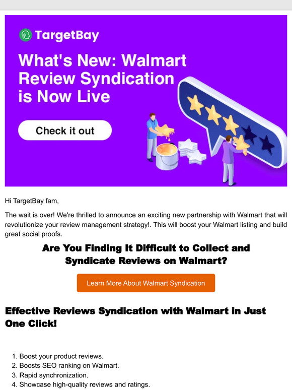 TargetBay: What's New With TargetBay: Walmart Review Syndication is Now ...
