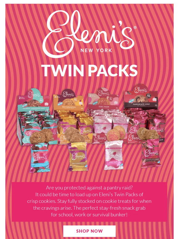 Eleni's New York: Treat yourself with Eleni's Twin Packs!🍪 | Milled