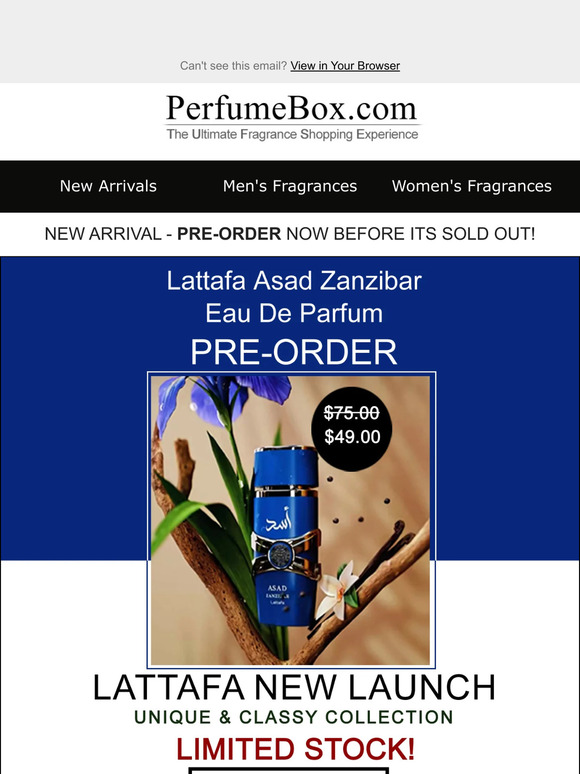 The Perfume Box: Lattafa Asad Zanzibar Available for PRE-ORDER Now ...