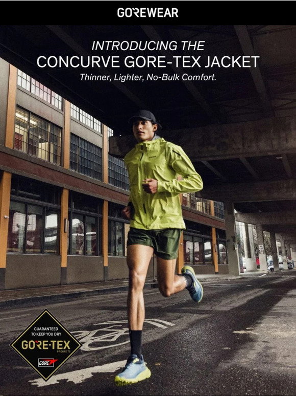 GORE WEAR: The newest award-winning Concurve GORE-TEX Running Jacket ...