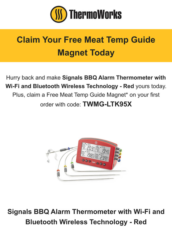 ThermoWorks: Claim Your Free Meat Temp Guide Magnet! | Milled