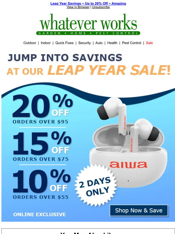 Whatever Works: Problem Solver, Happy Leap Year Day 2024 ~ Save up to ...