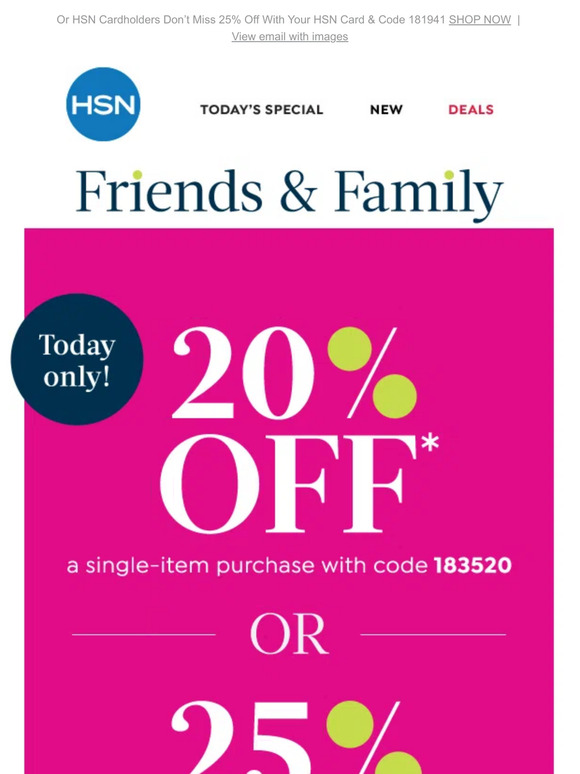 HSN Email Newsletters: Shop Sales, Discounts, and Coupon Codes