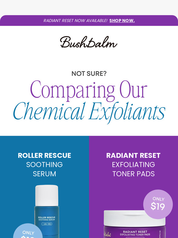 Bushbalm: Radiant Reset 💜 vs Roller Rescue 💙 | Milled