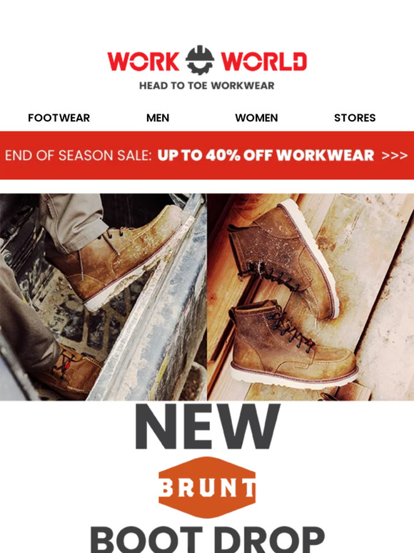 Work World: BRUNT Workwear: Find the Perfect Boot 🥾 | Milled