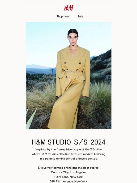 H&M: New drop: Studio S/S 2024 | Milled