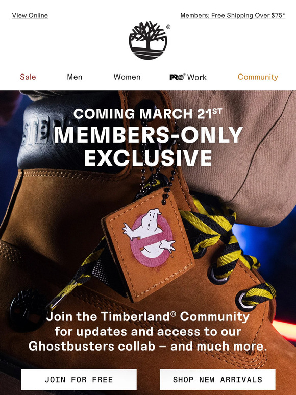Timberland: IT’S COMING: TIMBERLAND X GHOSTBUSTERS | Milled