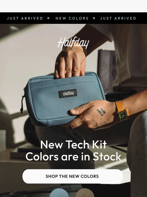 Halfday Travel: NEW Tech Kit Colors Just Dropped | Milled