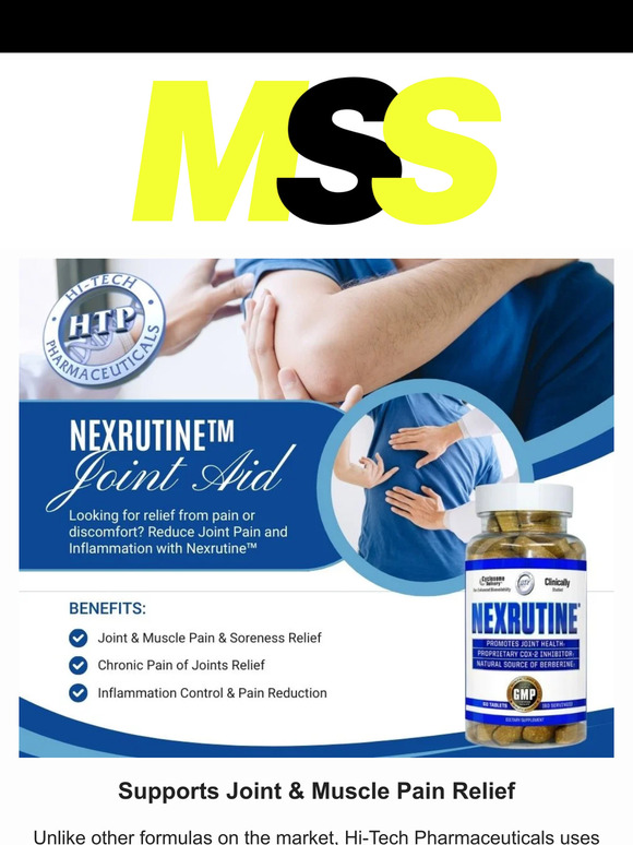 My Supplement Store: NEW: The Strongest Joint Pain Reliever Ever ...