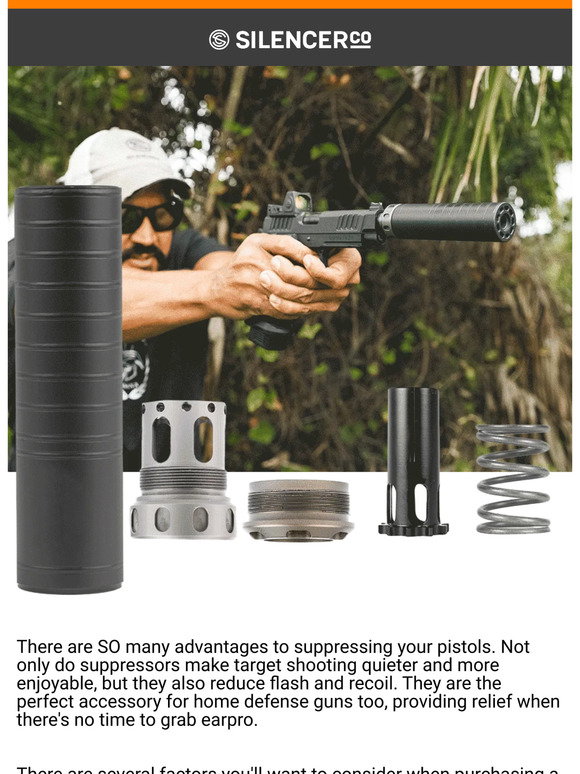 SilencerCo: Pistol Suppressors: Everything You Need to Know. | Milled