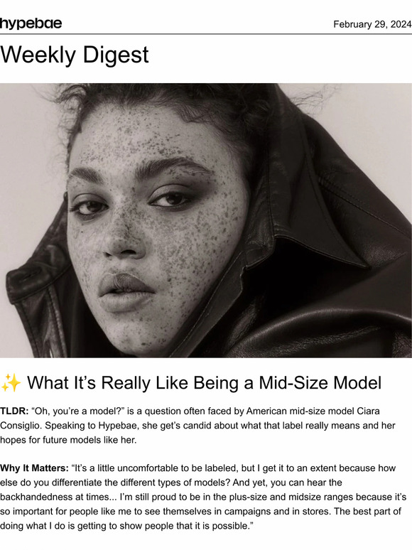 Hypebae: Here’s What Being a Mid-Size Model Is Really Like 🗣️ | Milled