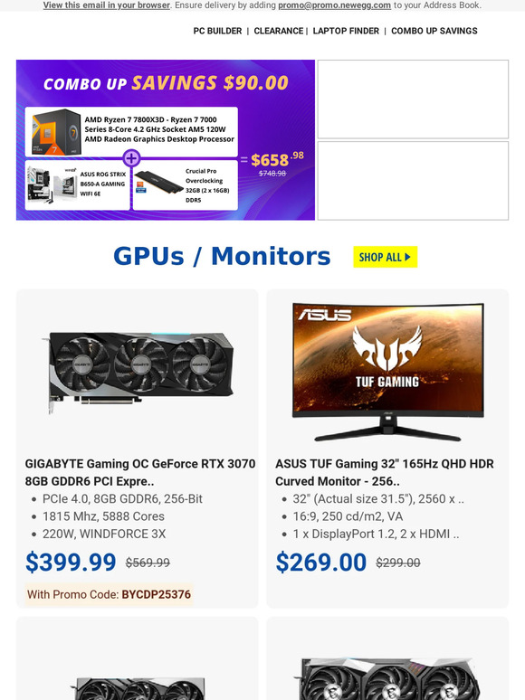Newegg: $999.00 MSI Bravo 15 C7VFKP! $99.99 WD Red Plus 4TB NAS HDD ...
