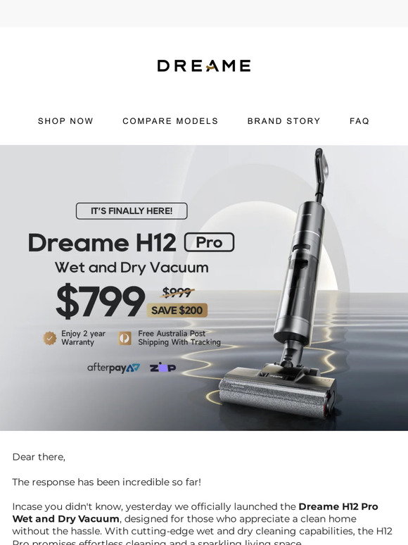 Dreame: Introducing the Dreame H12 Pro! ⭐ LAUNCH SPECIAL! | Milled