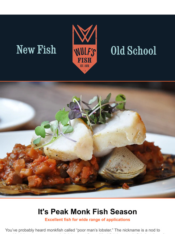 Wulf's Fish: Sustainable and Delicious: Wild Caught Monkfish | Milled