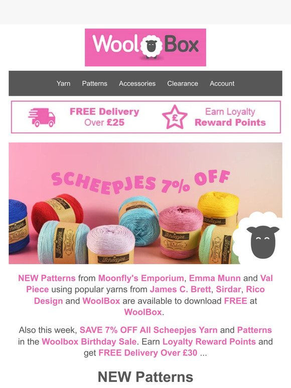 WoolBox: 6 NEW FREE Knitting & Crochet Patterns at WoolBox | 7% OFF ...