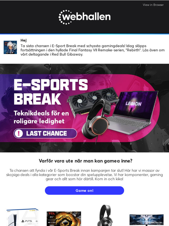 Webhallen: Final Fantasy VII: Rebirth släpps idag! | Milled