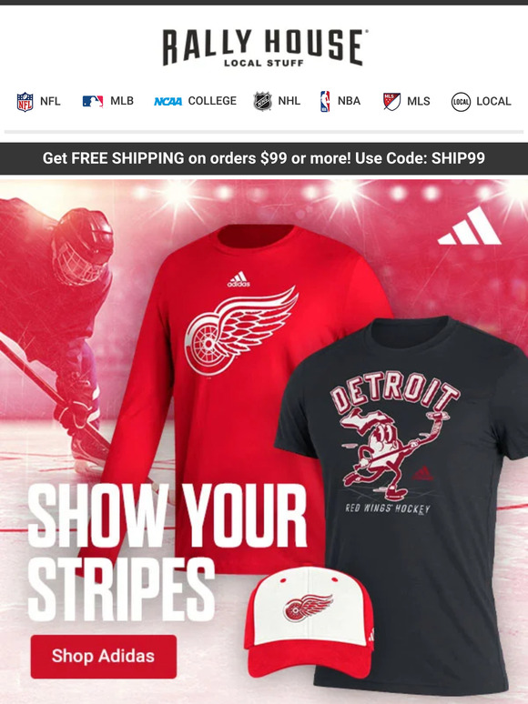 Rally House: Be Bold in Red Wings Brands 👖 | Score Red Wings Fan ...