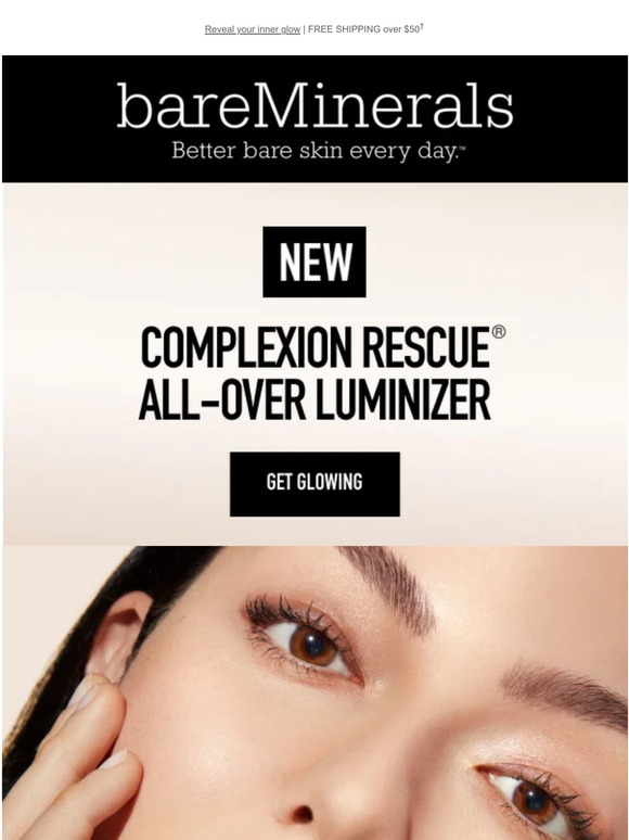 bareMinerals: NEW! COMPLEXION RESCUE® All-Over Luminizer SPF 20 | Milled