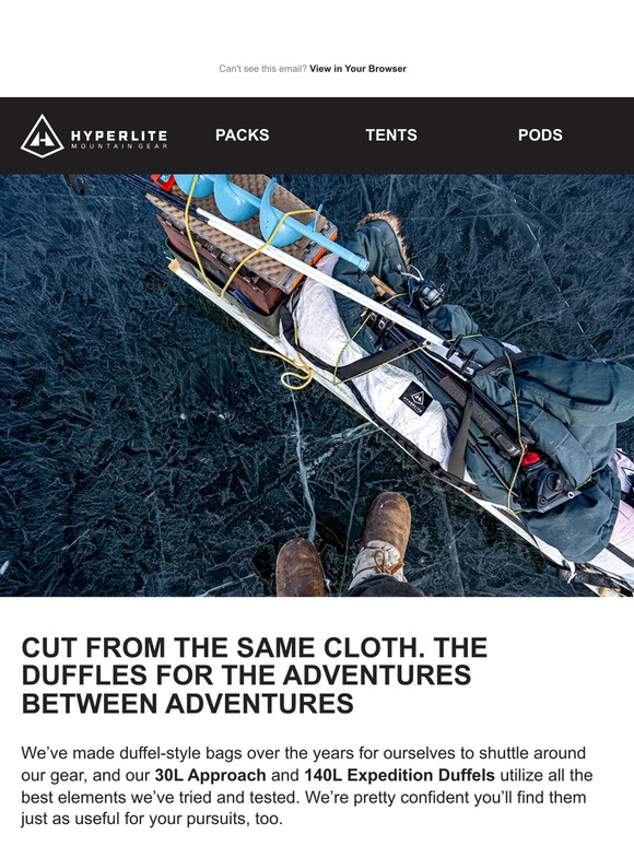 Hyperlite Mountain Gear: The Approach and Expedition Duffels. The Lite ...