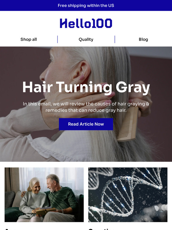 Hello100: Curious about why hair turns gray? | Milled