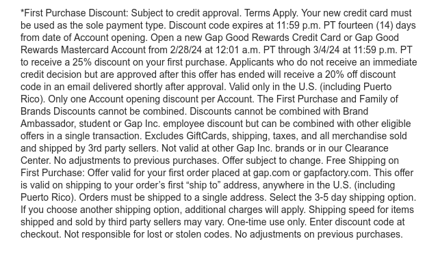 Gap Factory: Your GapCash has arrived & it's combinable w/ styles up to ...